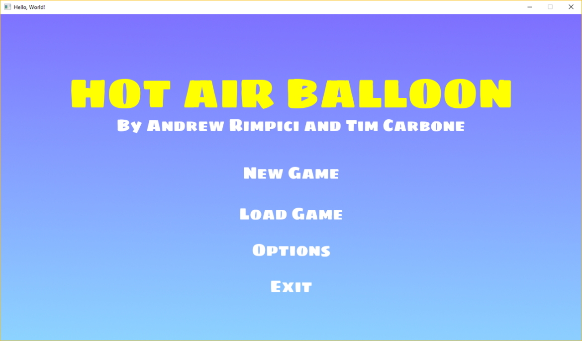 Hot Air Balloon – Andrew Rimpici